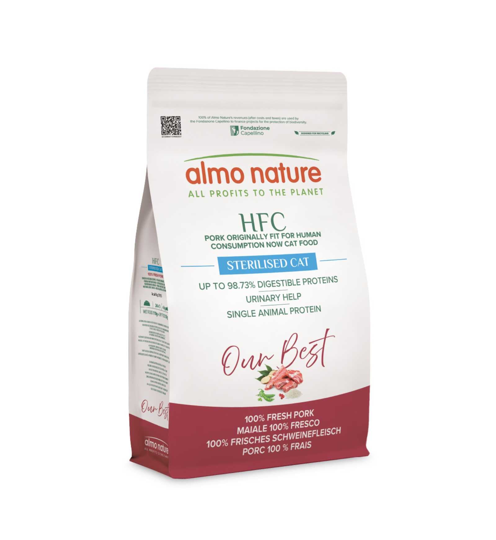 ALMO NATURE HFC OUR BEST GATTO ADULT STERILISED MAIALE – zooexpert