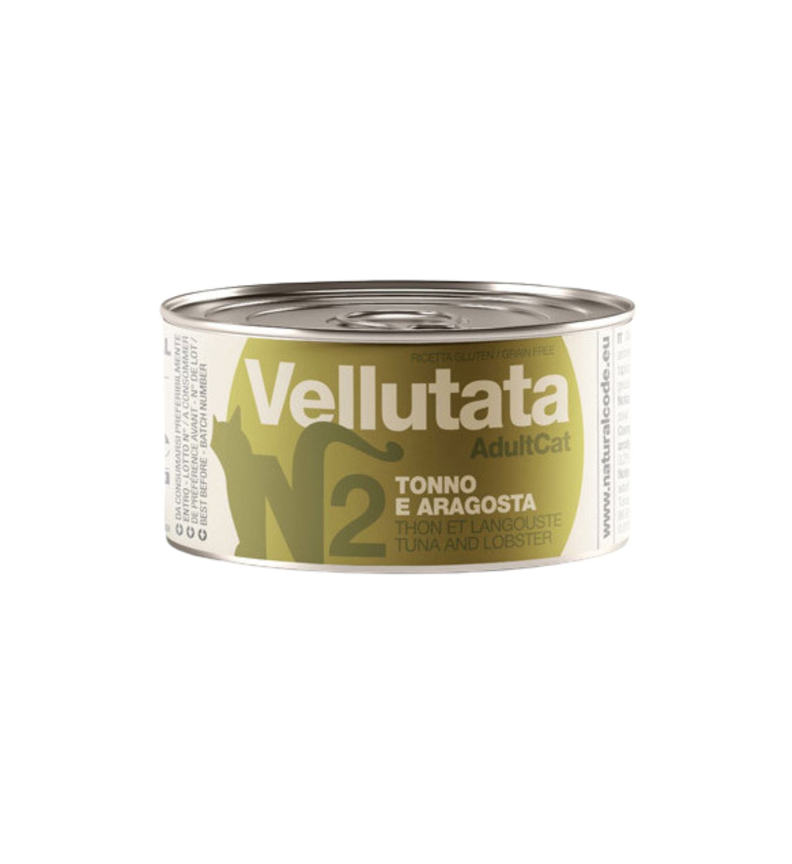 NATURAL CODE GATTO N2 VELLUTATA ADULT TONNO E ARAGOSTA DA 85 GR – zooexpert