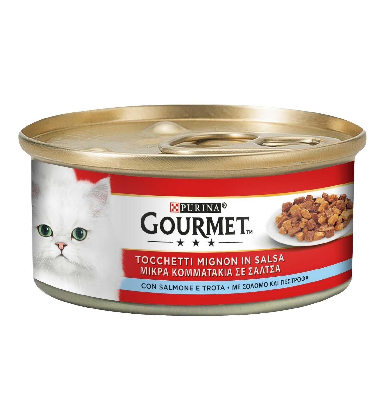 PURINA GOURMET GATTO ALLA TROTA E SALMONE DA 195 GR IN LATTINA – zooexpert